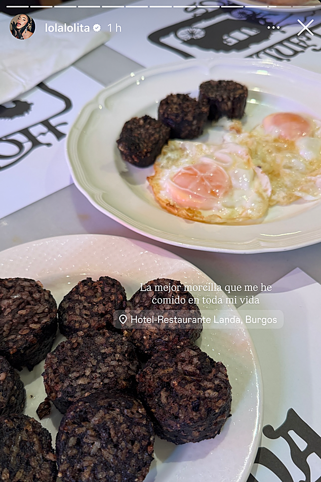 Una de las influencers más seguidas de España se rinde a la morcilla de Burgos | BURGOSconecta